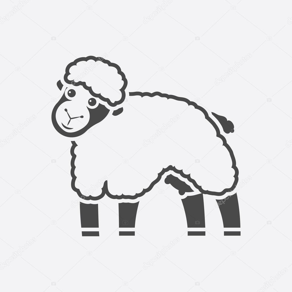 Sheep icon black. Single bio, eco, organic product icon from the big ...