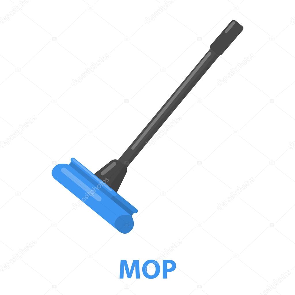 Mop cartoon icon. Illustration for web and mobile design. Stock Photo ...