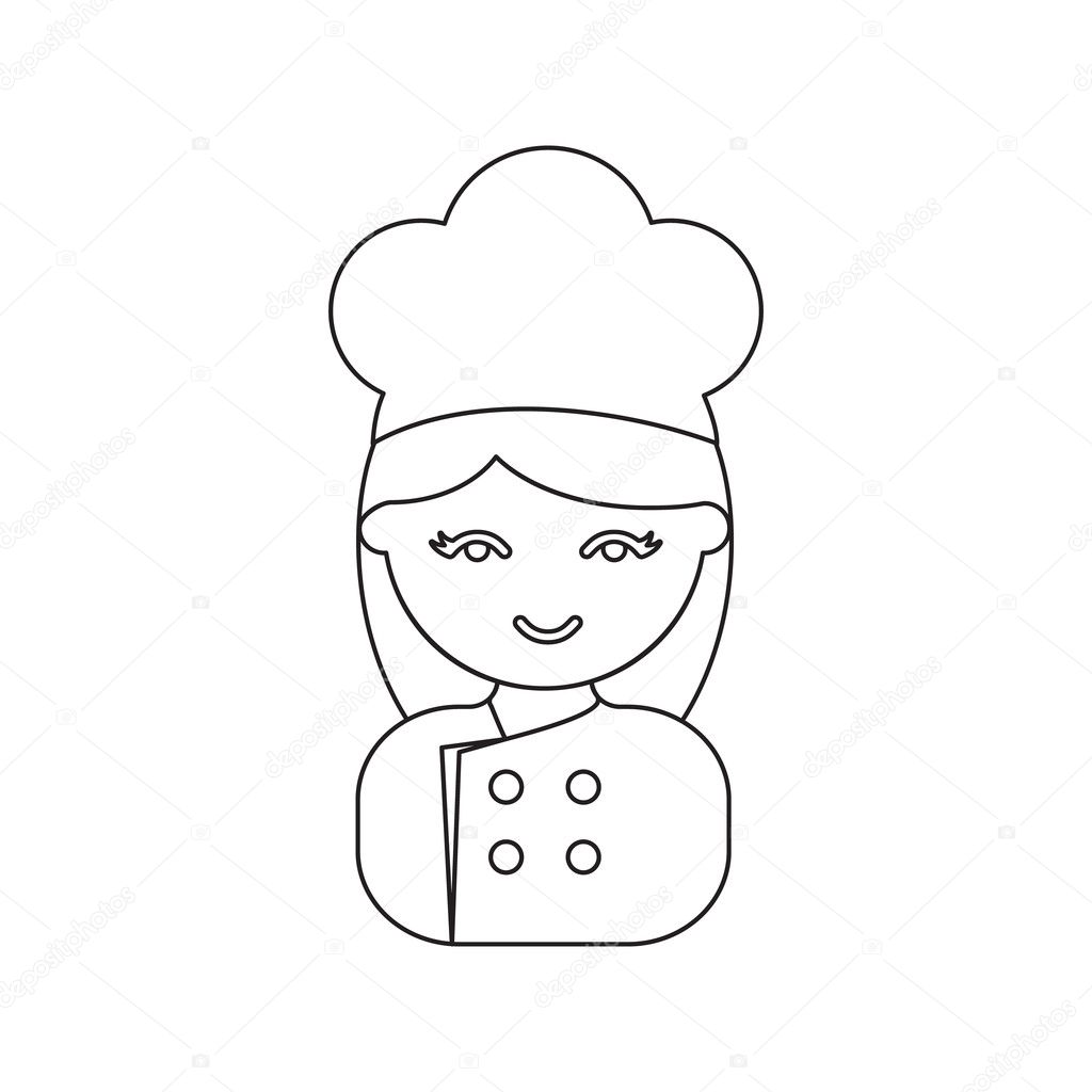 Cook line icon. Illustration for web and mobile design. — Stock Photo ...
