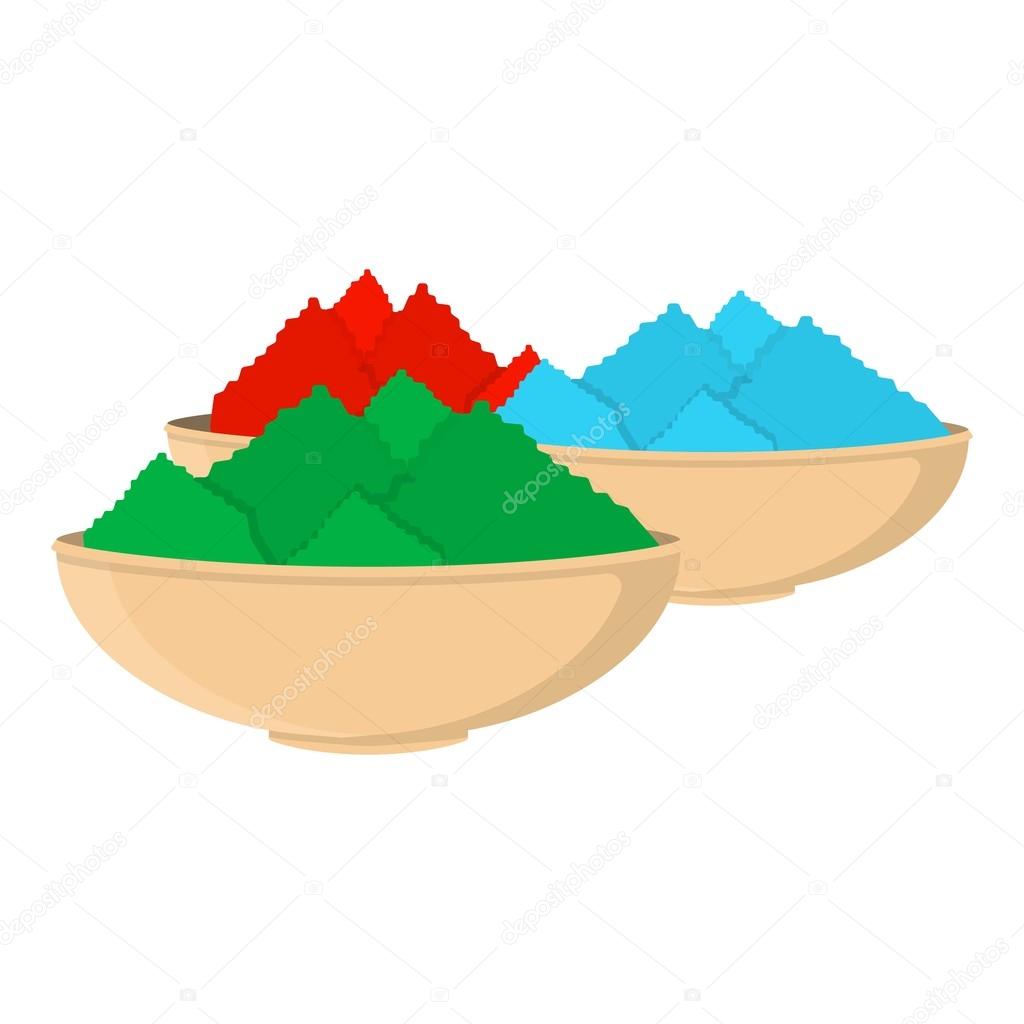 Colorful powder icon in cartoon style isolated on white background ...