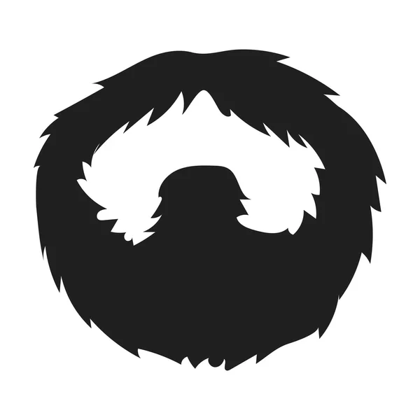 Mans beard icon in cartoon style isolated on white background. Beard ...