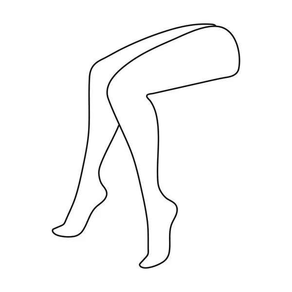 Women Stocking Outline Simple Minimalist Vector Icon Female Legs ...