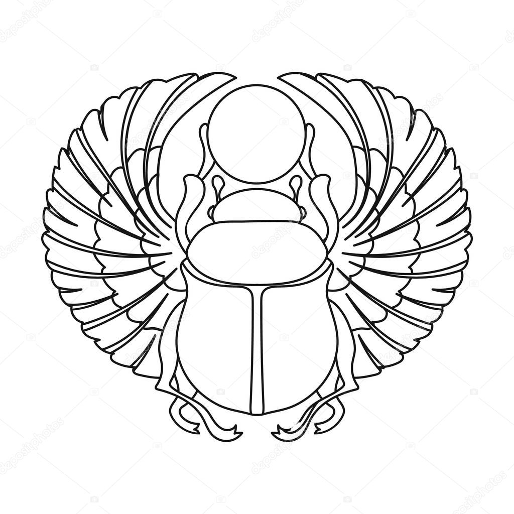 Disegno Di Scarabeo Egiziano