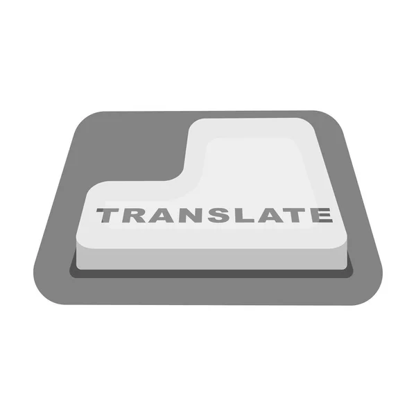 Translate button icon in flat style isolated on white background ...