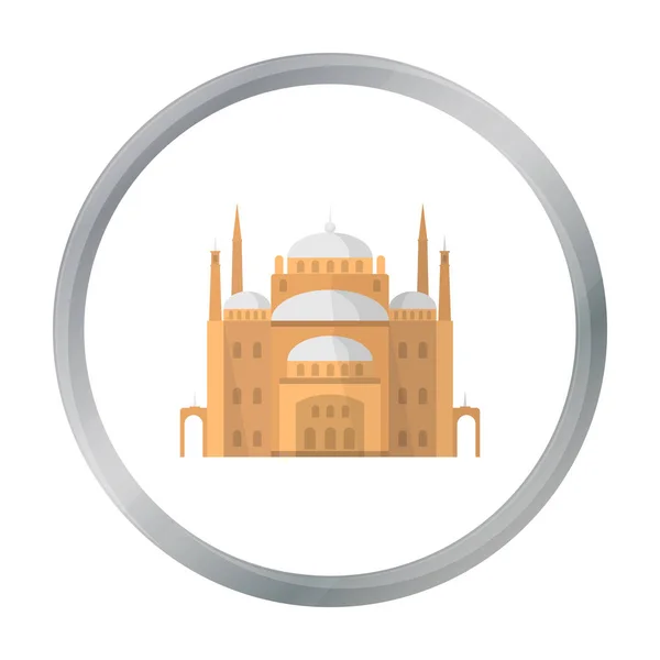 Cairo Citadel icon in flat style isolated on white background. Ancient ...