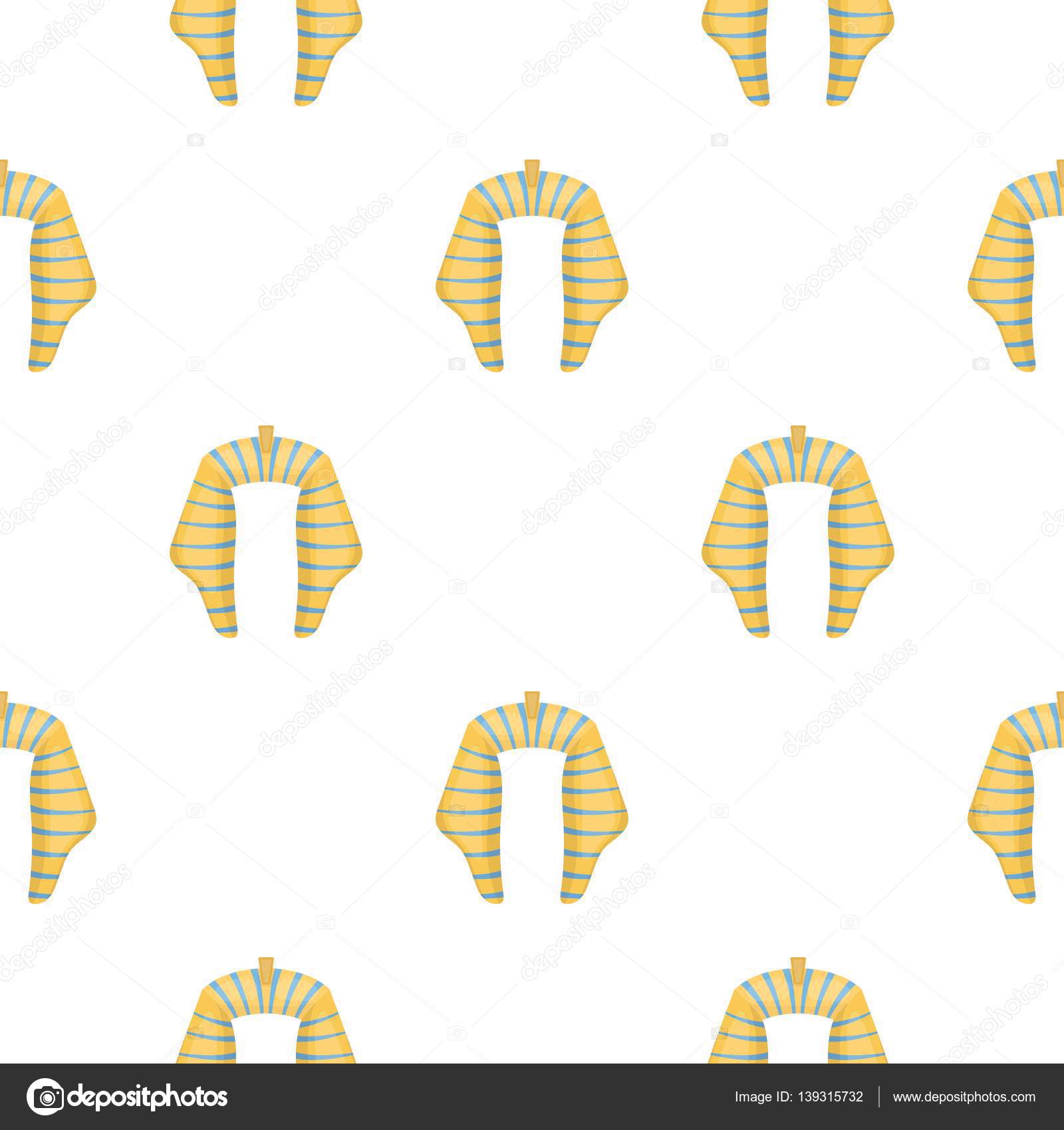 Nemes icon in cartoon style isolated on white background. Hats symbol ...