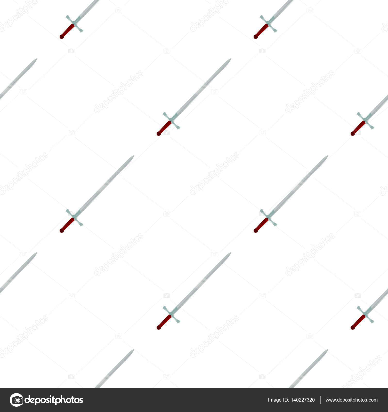 Two-handed sword icon cartoon. Single weapon icon from the big ...