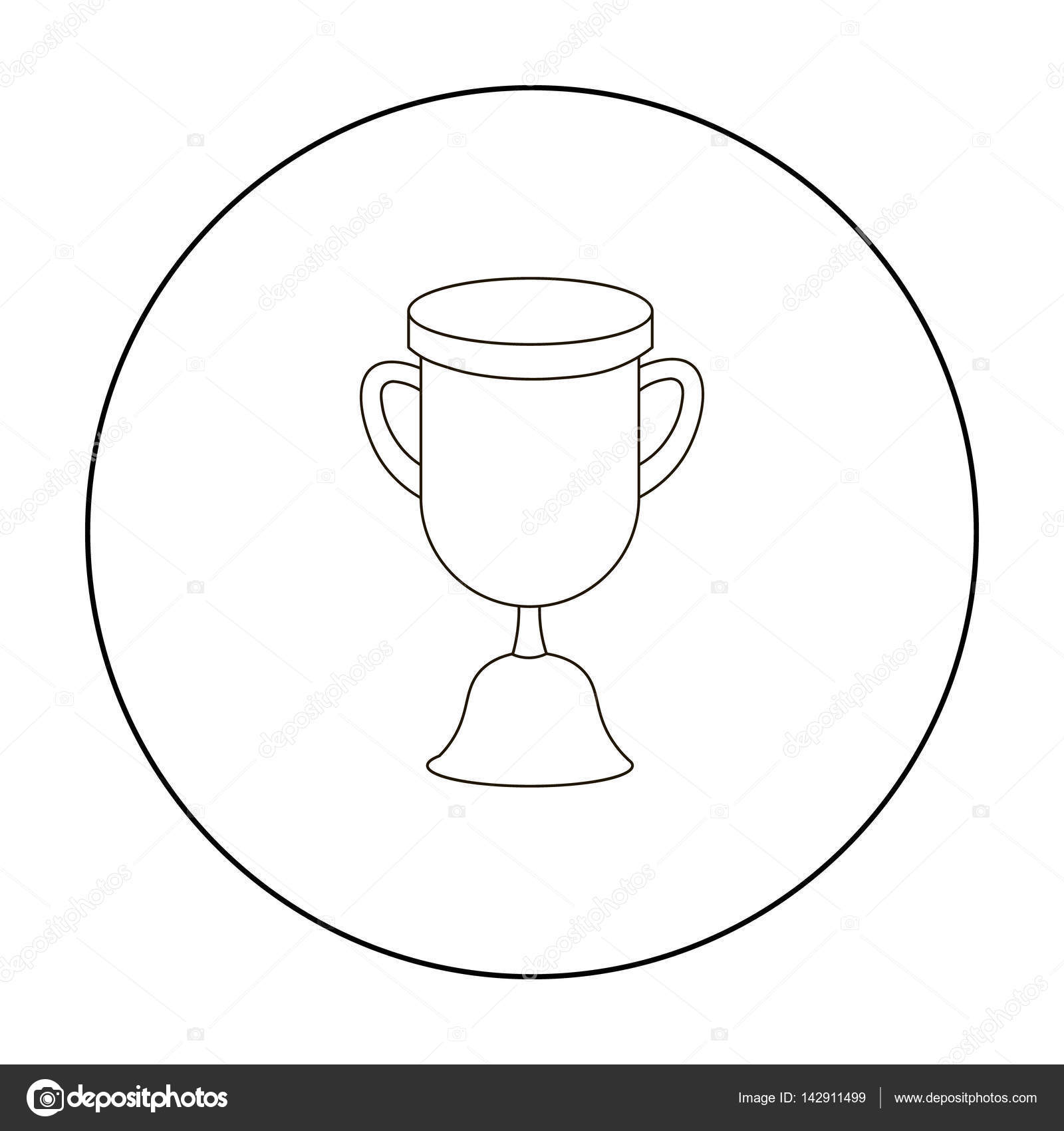 Goblet icon outline. Single education icon from the big school ...