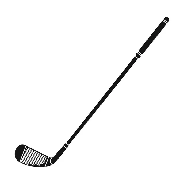 Putter para golf.Golf club icono único en el estilo negro vector ...