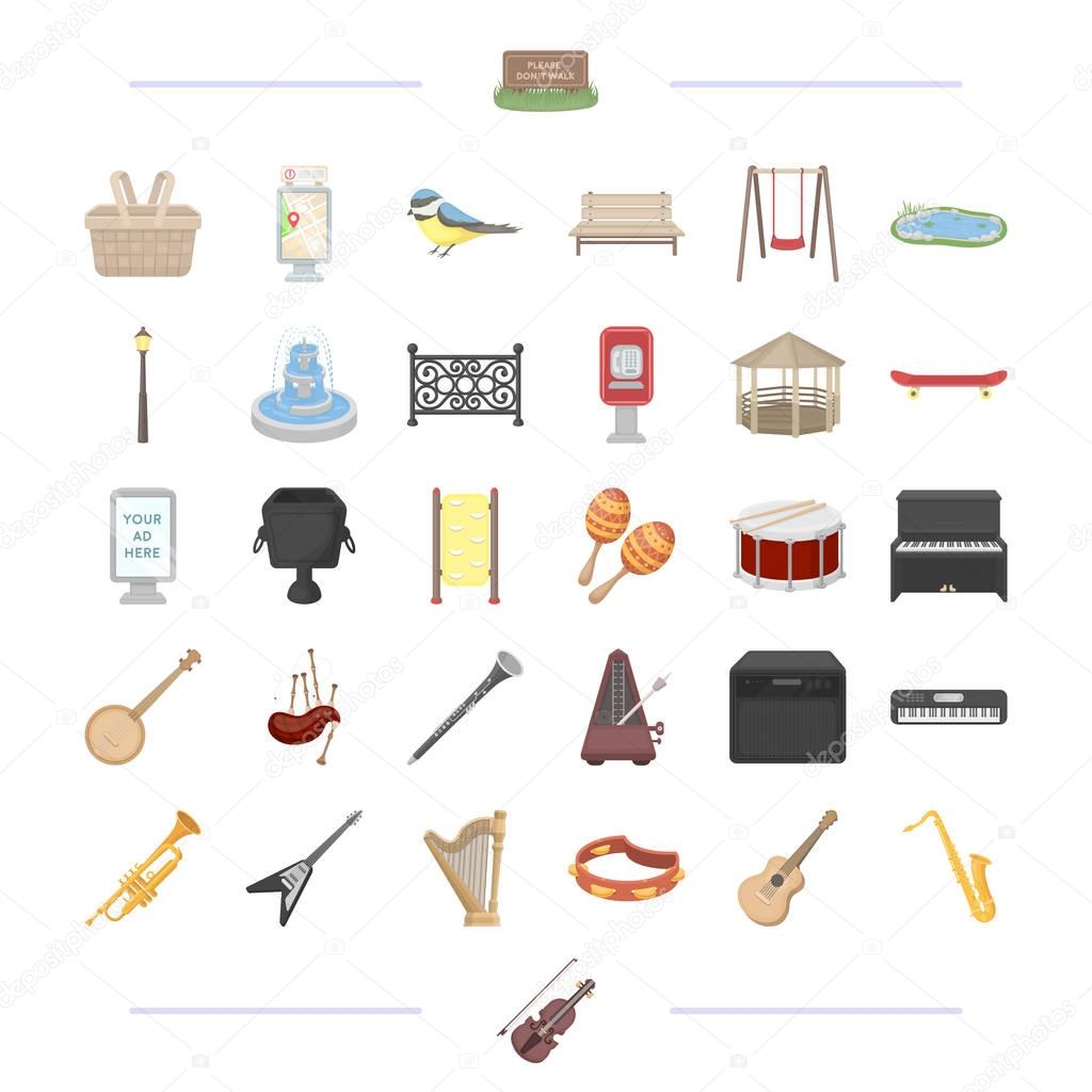 , turismo, viajes, negocios y otros iconos de la web en estilo de dibujos animado.conciertos ...