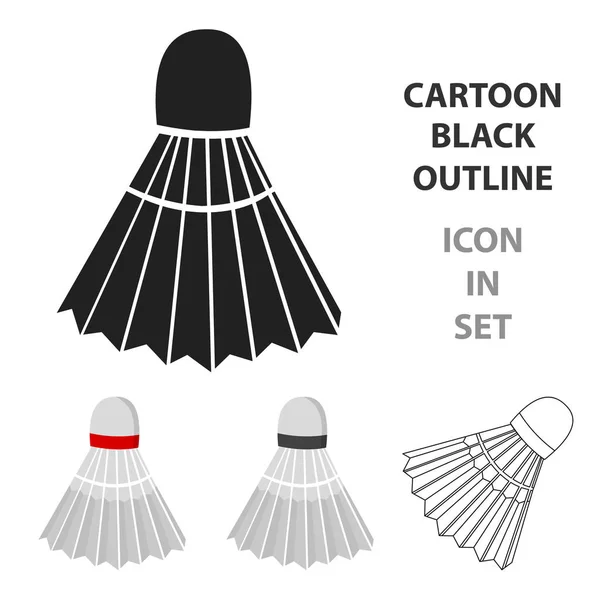 Badminton icon cartoon. Single sport icon from the big fitness, healthy ...