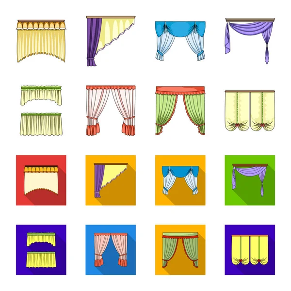 Cartoon Closed Window Curtains