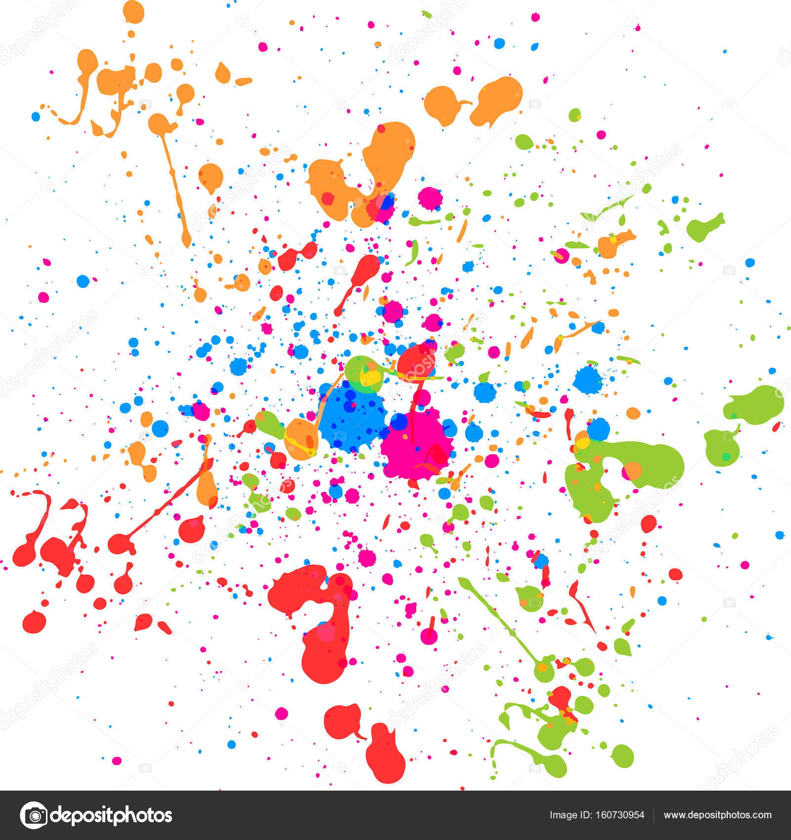 Colorful Paint Splatter Texture