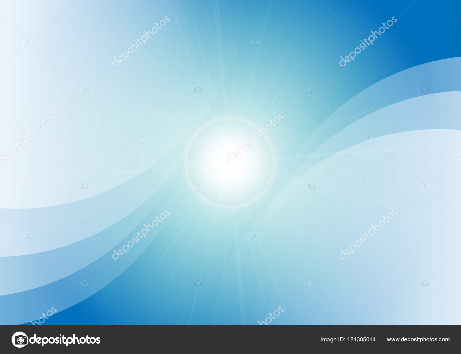Abstract blue color spring background design. illustration vecto Stock ...