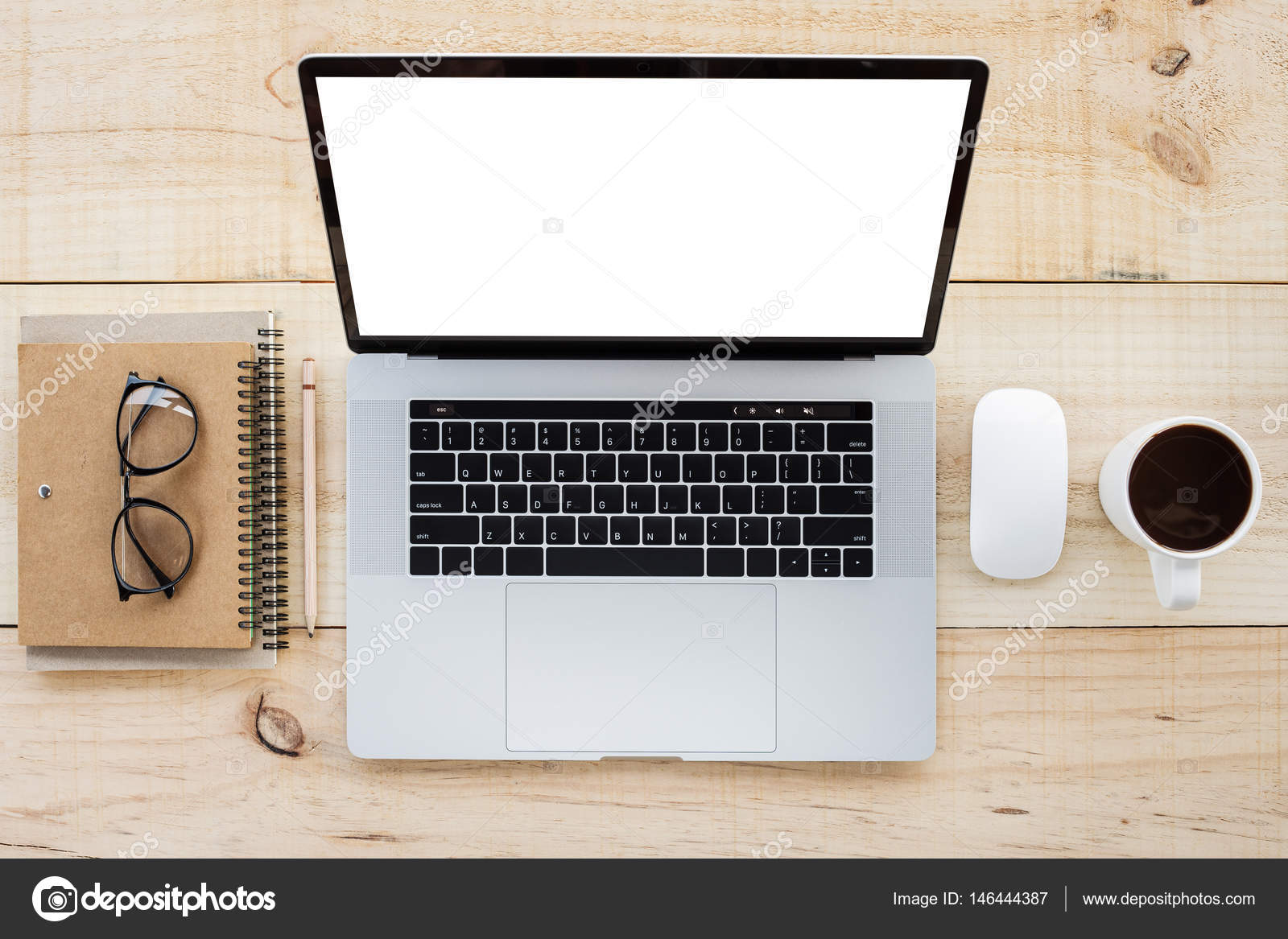 Computer Table Top View