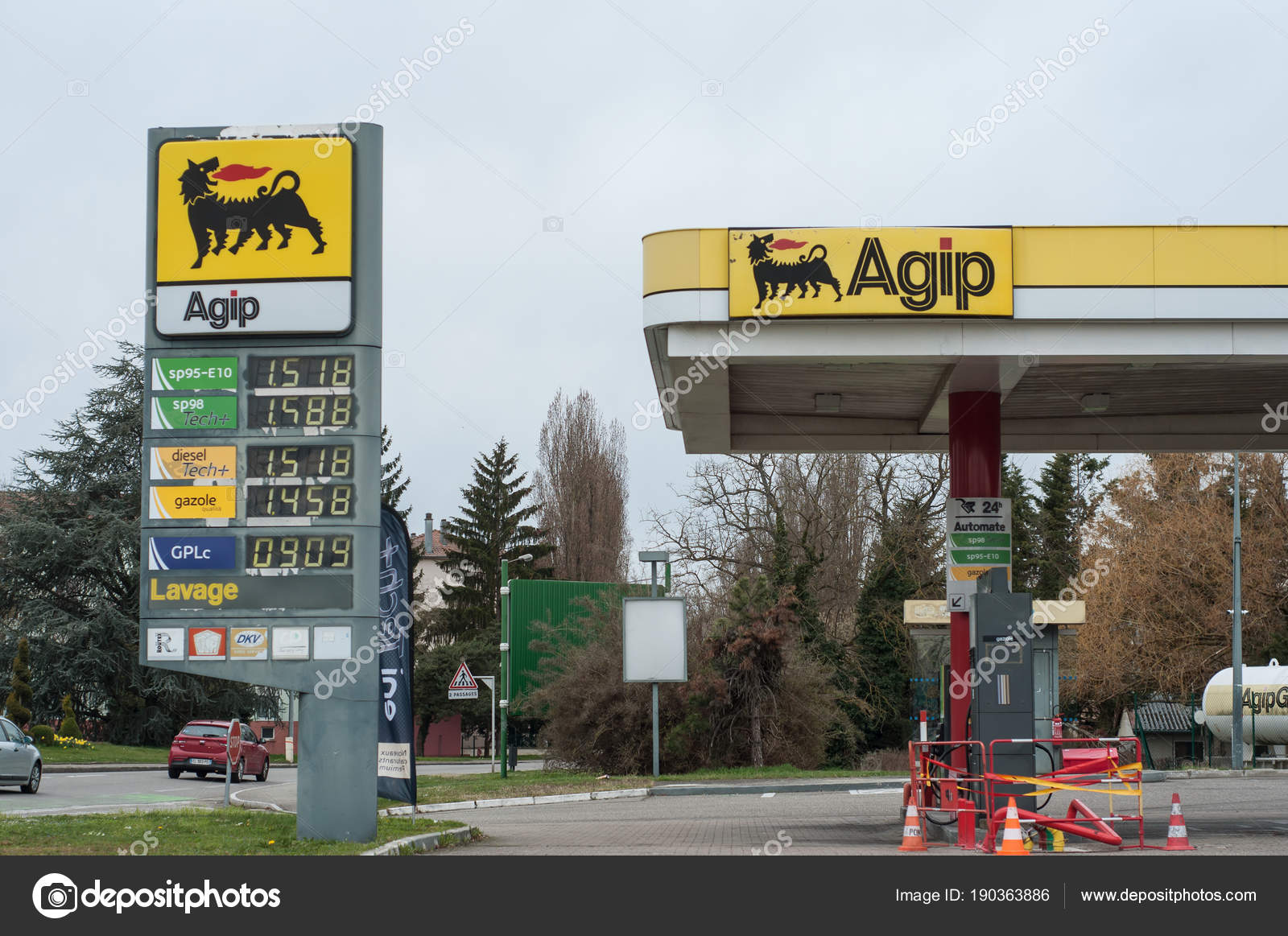 Agip gas station — Stock Editorial Photo © NeydtStock #190363886