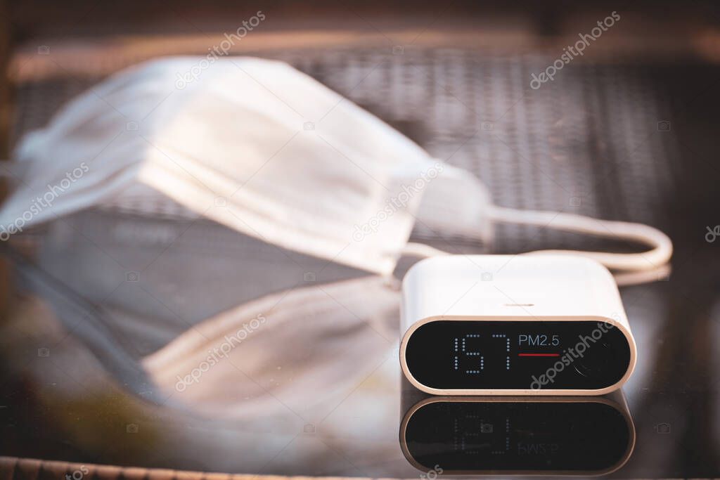 monitor de medición automático de la contaminación por polvo de aire pm2.5 con poco saludable 2024