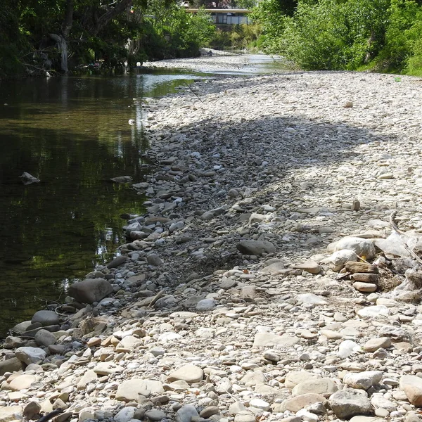 Shallow River Rocky Bed — Stock Photo © Igchchn #375232374