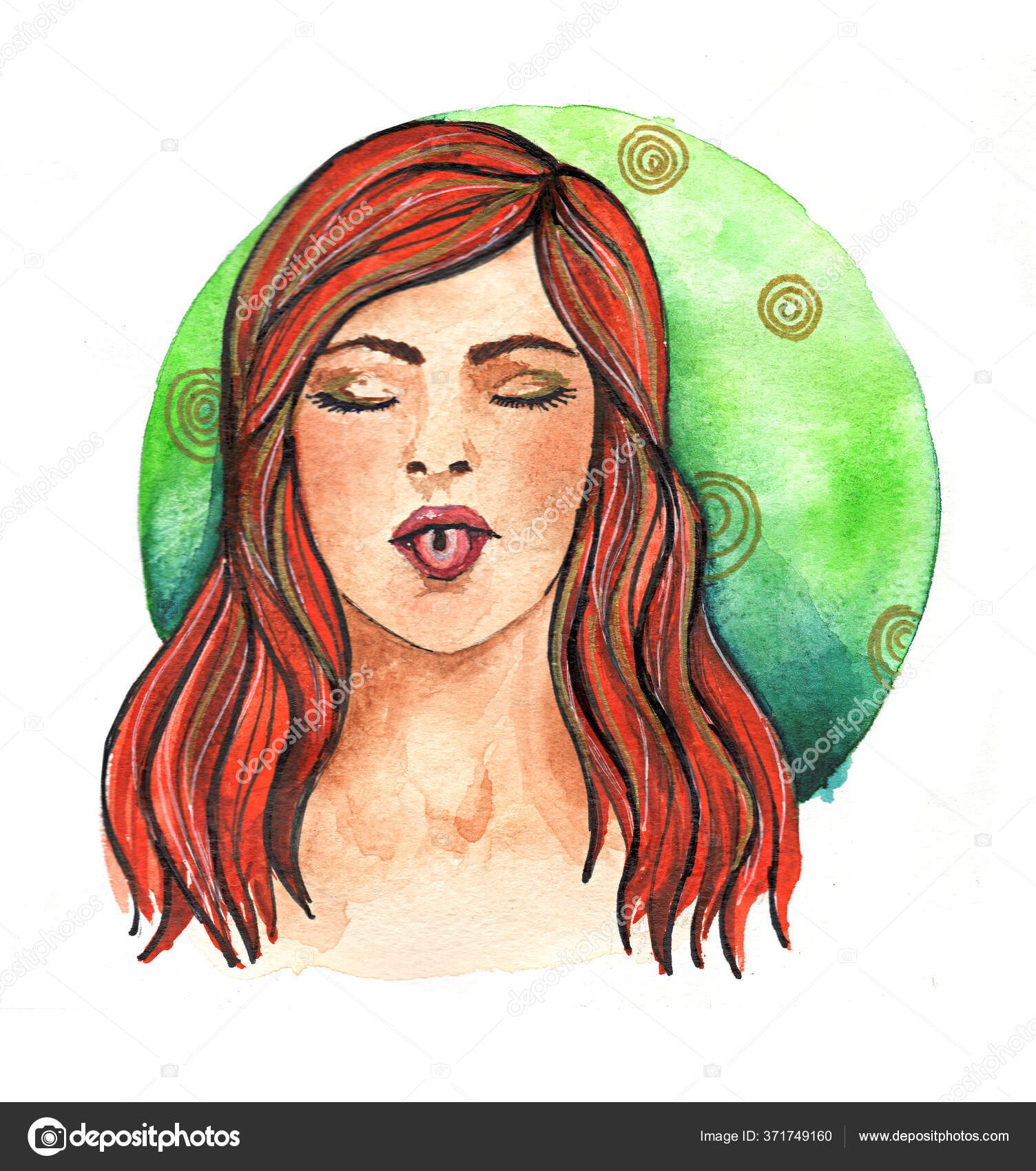 Woman Doing Breathing Exercises Stock Illustration by ©Andalucia_1007 ...