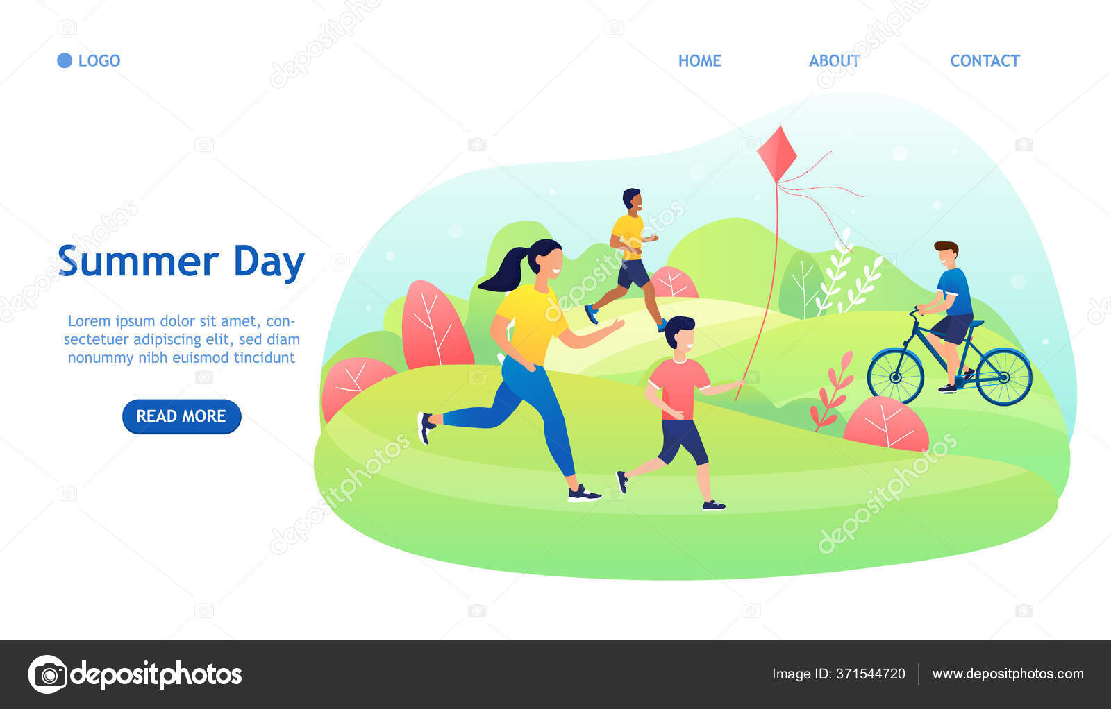 Spending Time With Family Cartoon