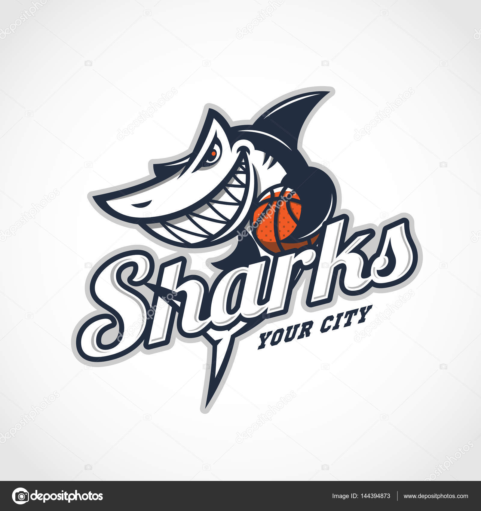 Shark mascot template Stock Vector Image by ©jazzzzzvector #144394873