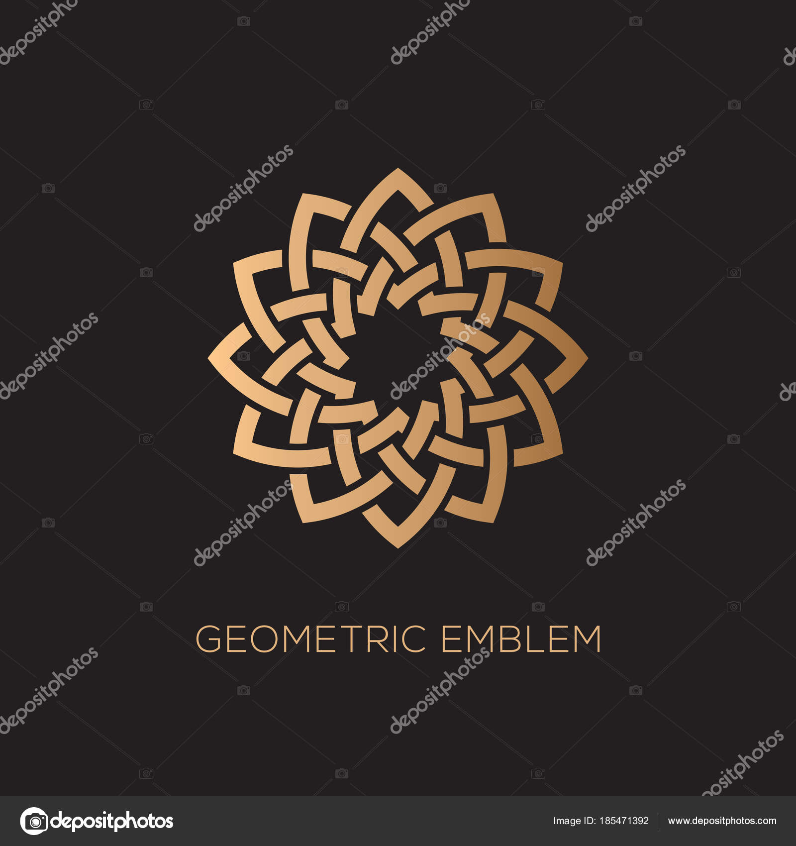 Geometric emblem template Stock Vector by ©jazzzzzvector 185471392
