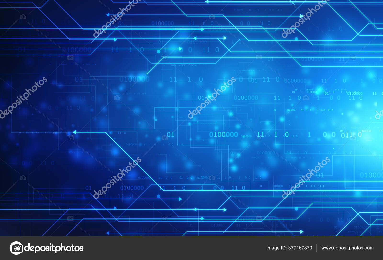 Abstract Futuristic Circuit Board Illustration Digital Abstract ...