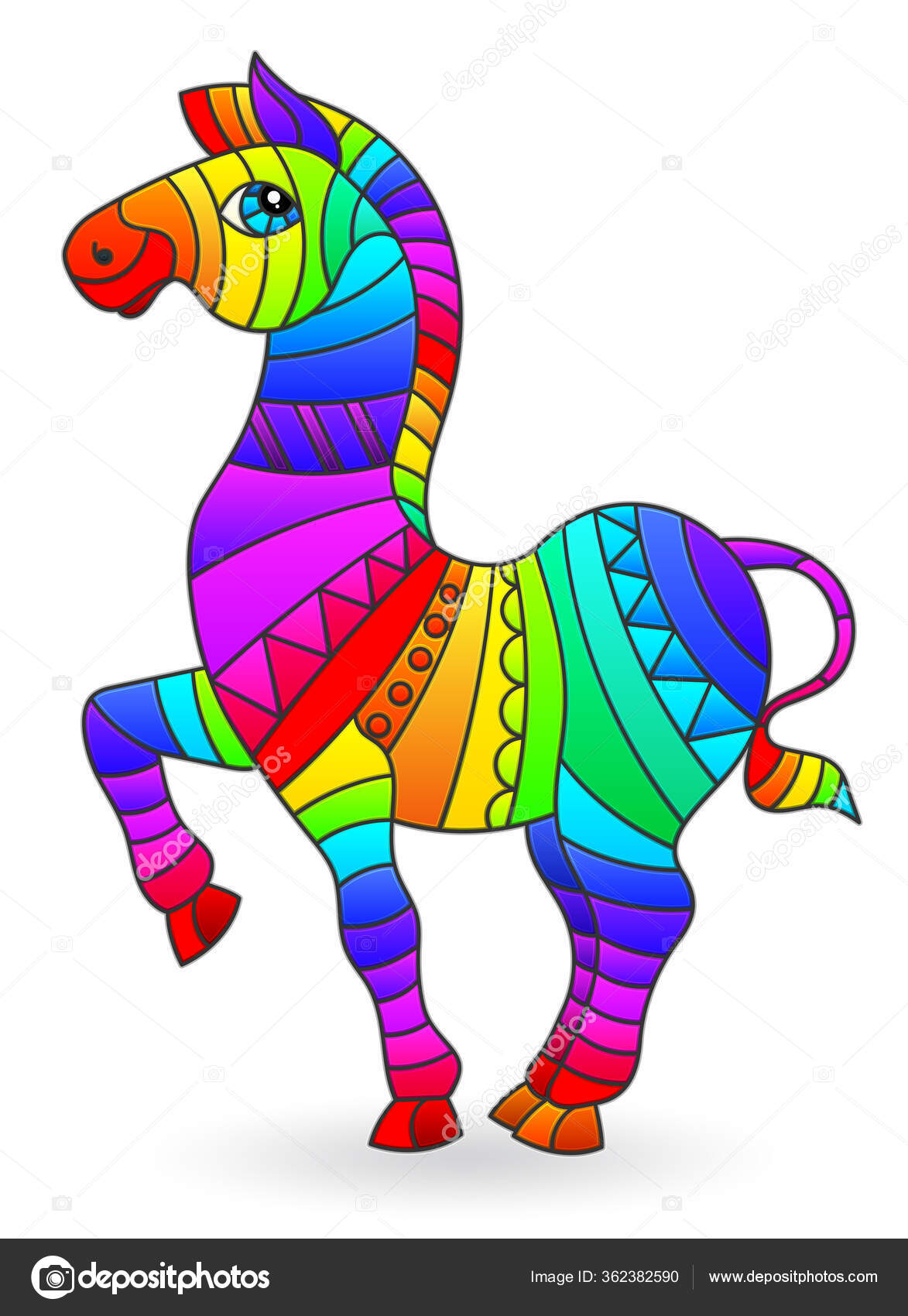 Cute Rainbow Zebra Backgrounds