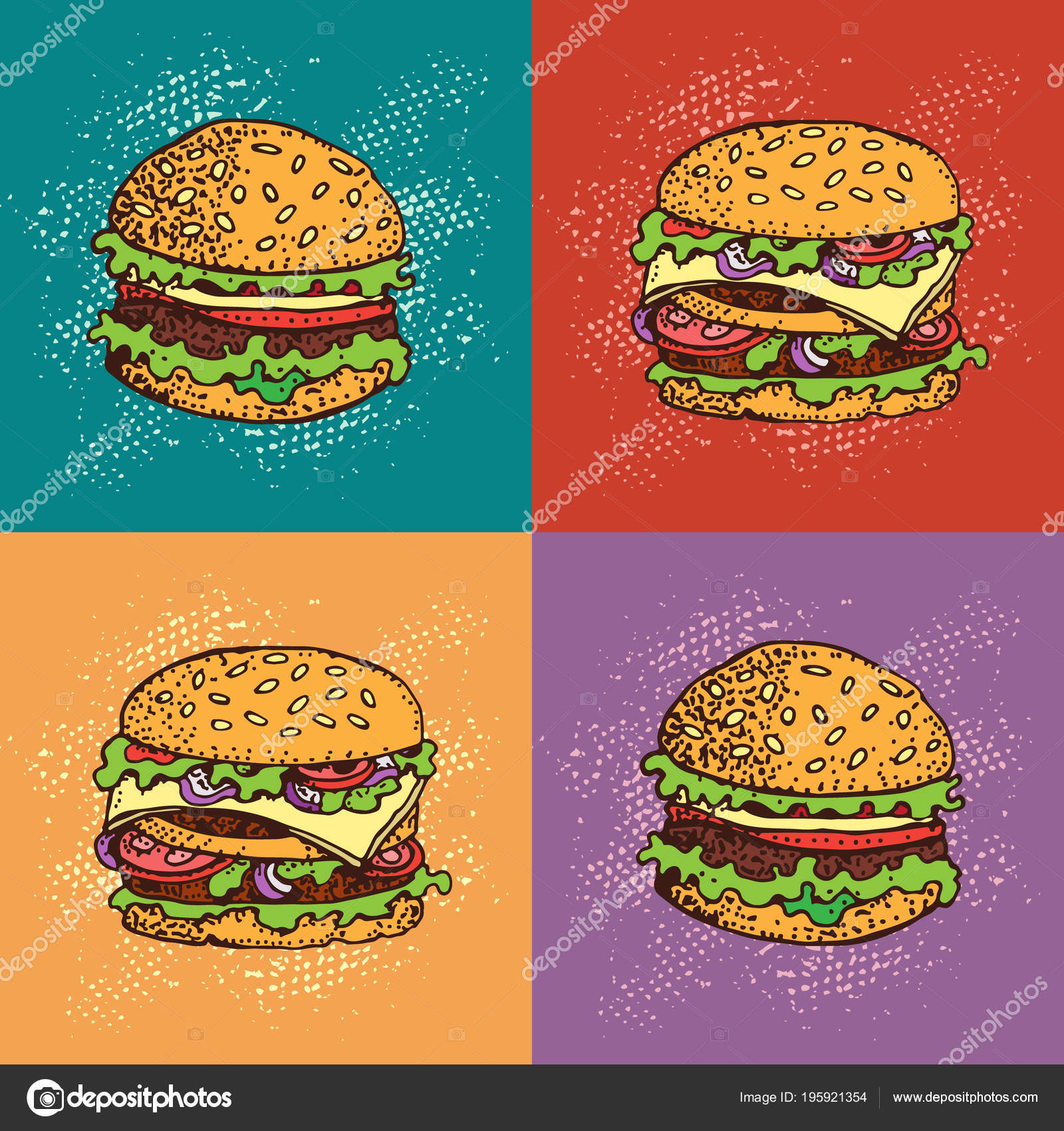 Pop Art Hamburger
