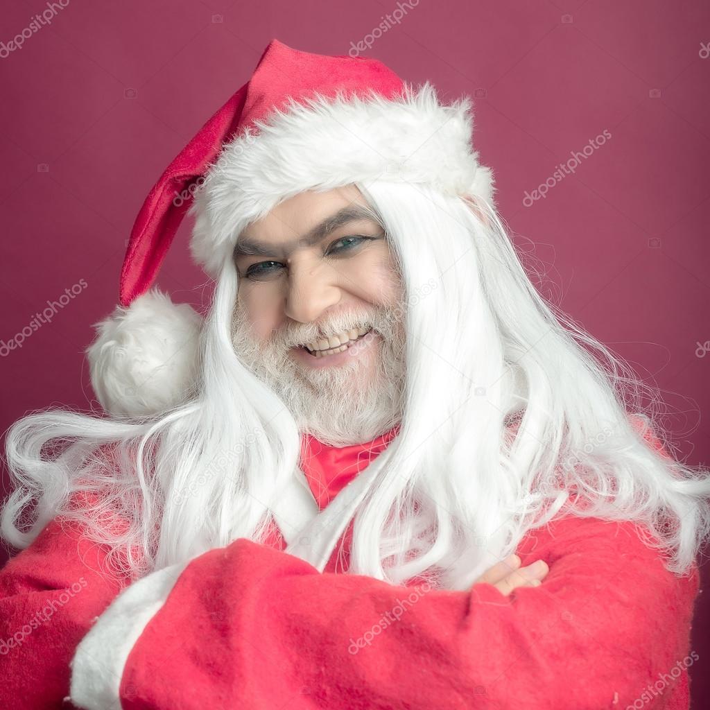Smiling Christmas man — Stock Photo © Tverdohlib.com #127739822