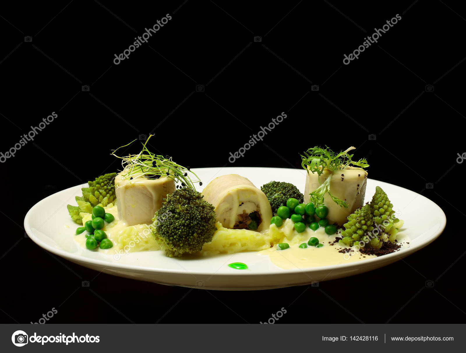 White fish fillet rolls Stock Photo by ©Tverdohlib.com 142428116