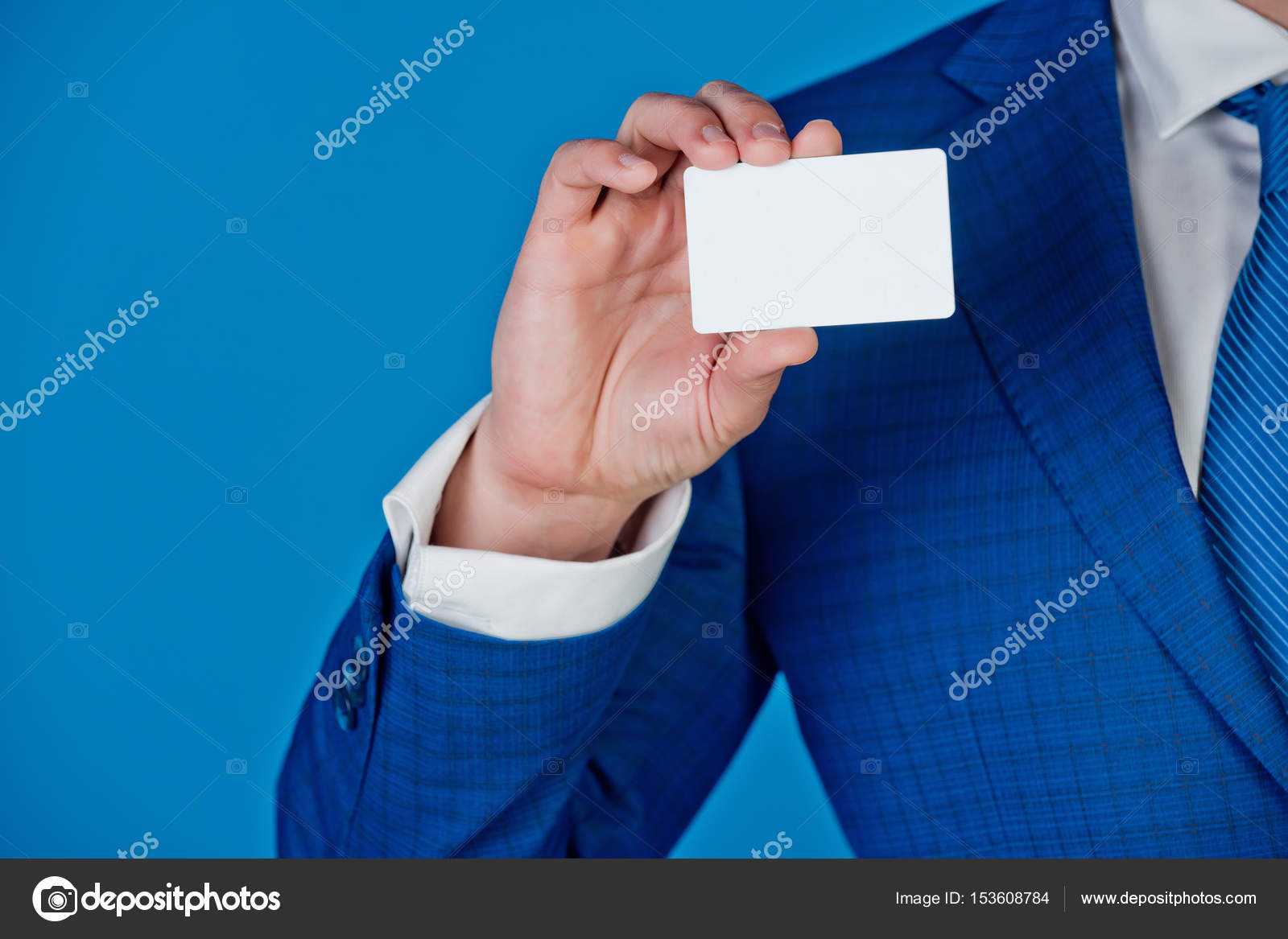 Office man with paper credit card, business ethics and fashion — Stock ...