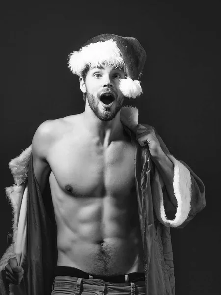 Shirtless men christmas Stock Photos, Royalty Free Shirtless men ...