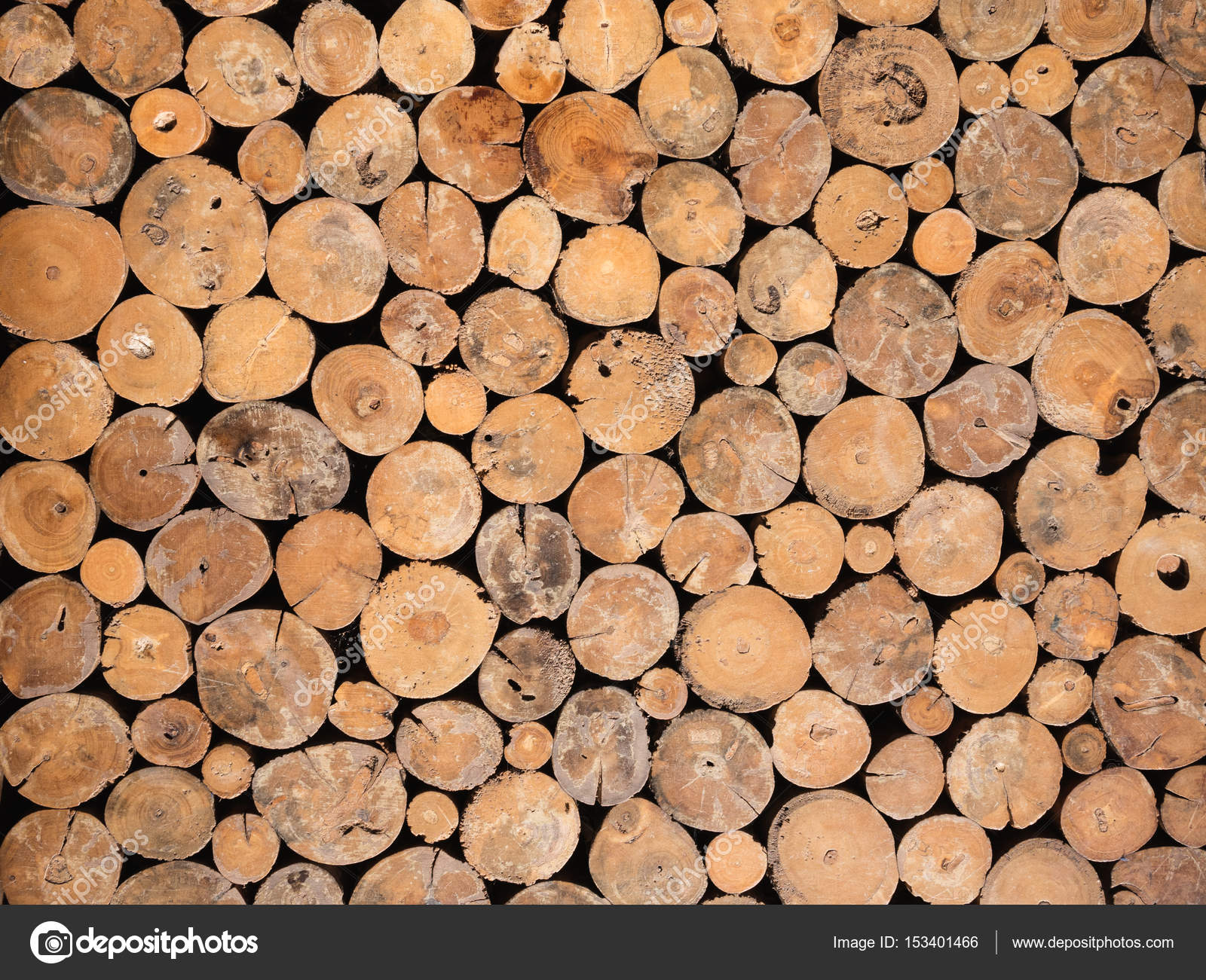 Big wall texture made from log wood Stock Photo by ©jpkirakun 153401466