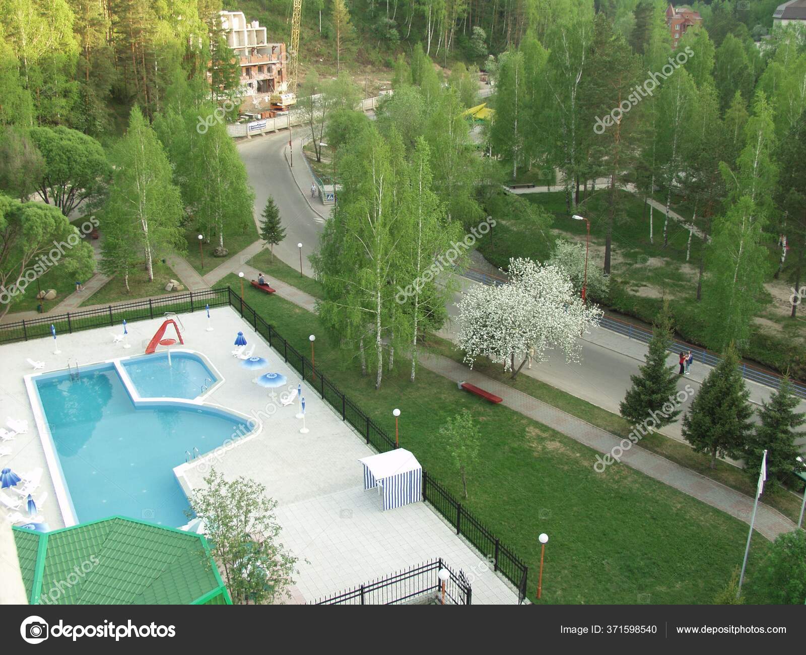 Pool View Russia Altai Resort Belokurikha — Stock Photo © iron333@bk.ru ...