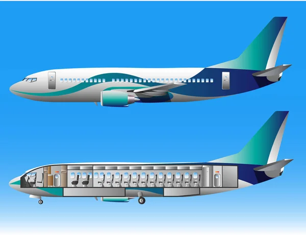 Airplane inside Stock Vectors, Royalty Free Airplane inside ...