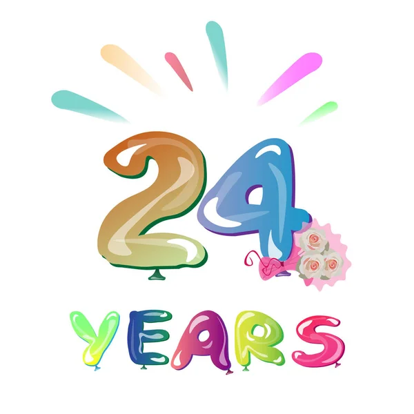 24th birthday Stock Vectors, Royalty Free 24th birthday Illustrations ...
