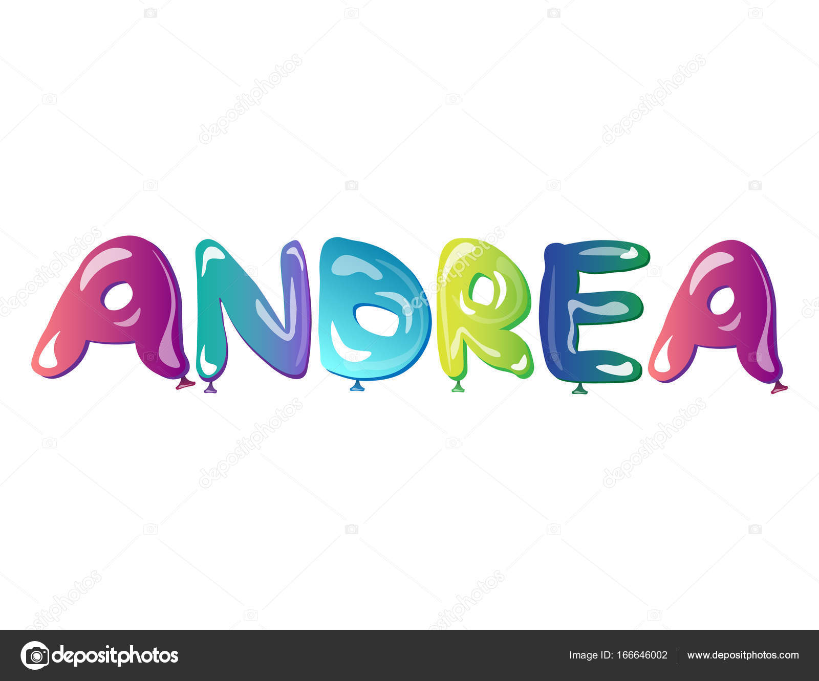 Beautiful female name Andrea text Stock Vector Image by ©sasha_zerg ...