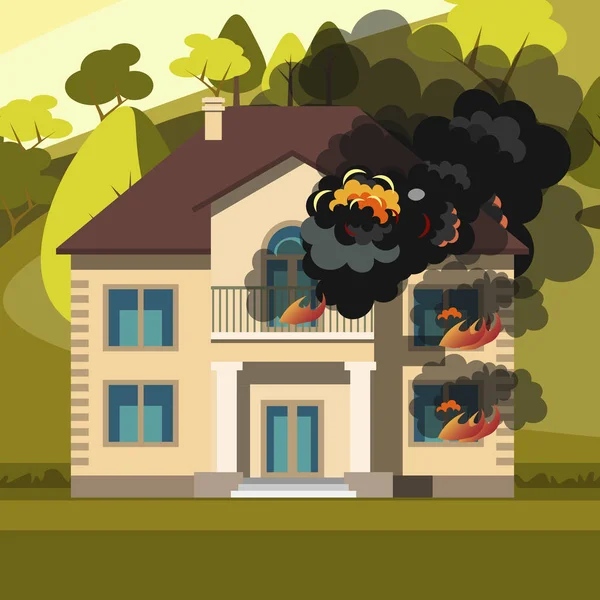 Burning House Animated