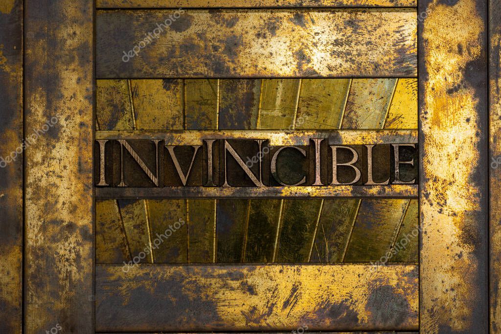 Foto de letras tipográficas auténticas reales que forman texto ...