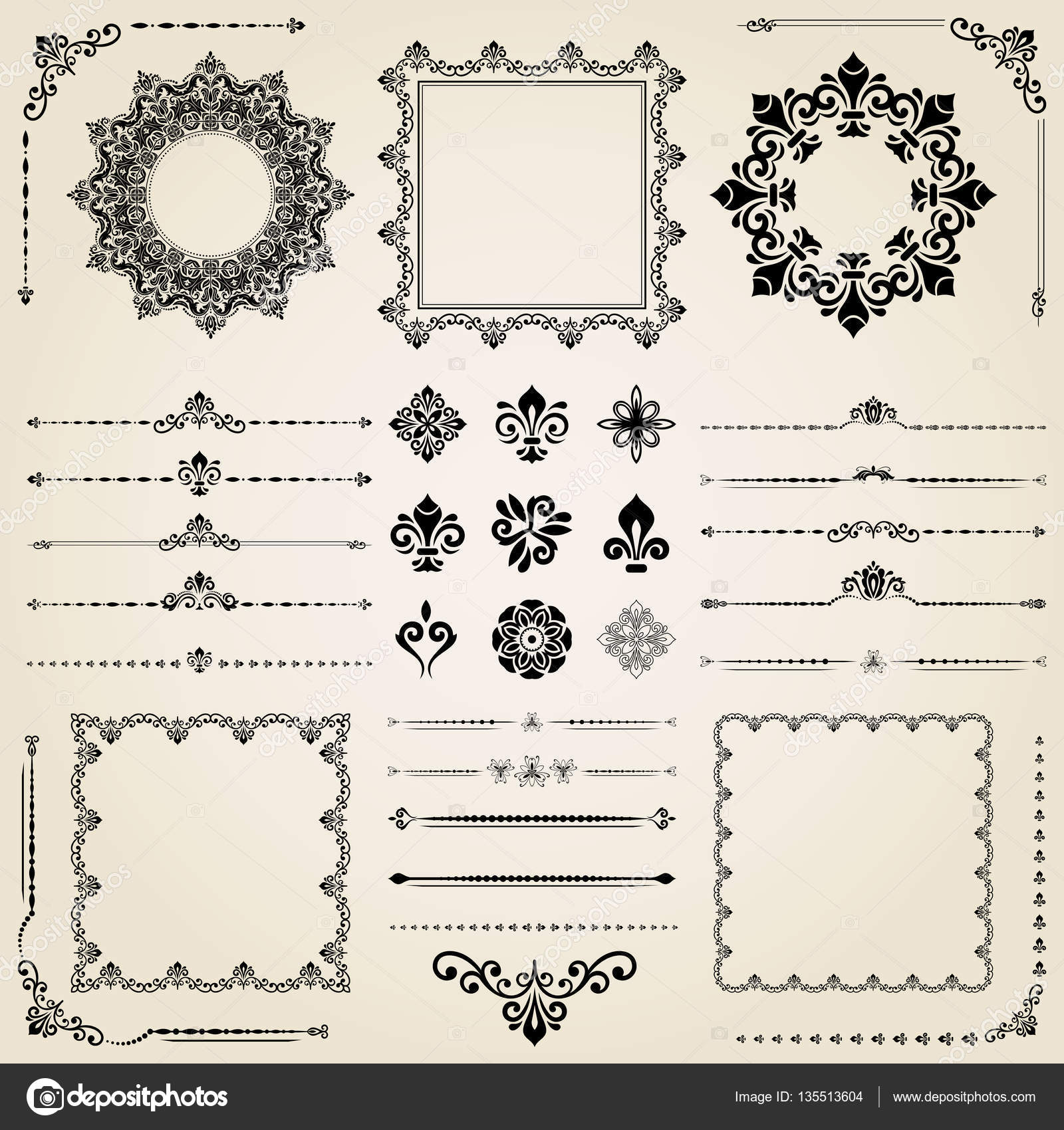 Vintage Set of Elements — Stock Photo © turr1 #135513604