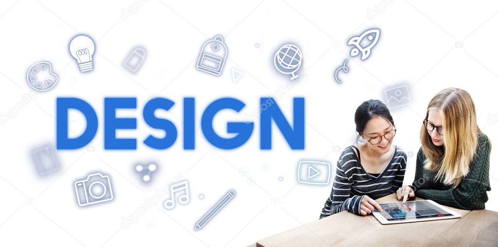 Student girls using digital tablet — Stock Photo © Rawpixel #126956876