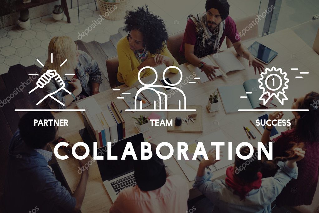 Students brainstorming together — Stock Photo © Rawpixel #128530600