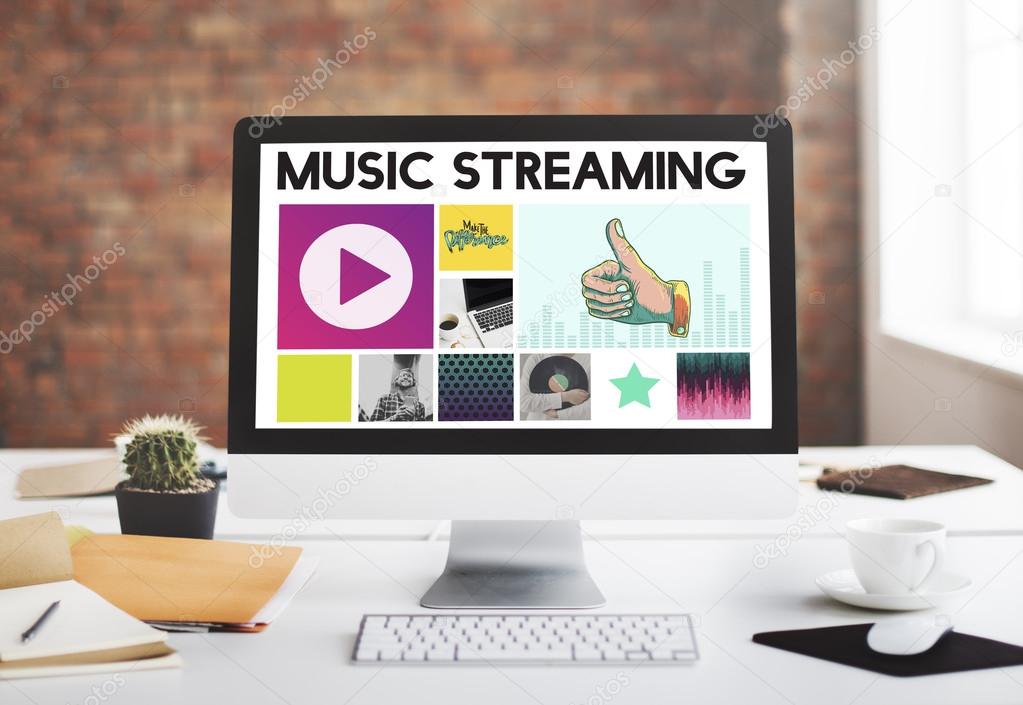 Audio Streaming Concept — Stock Photo © Rawpixel #128590302