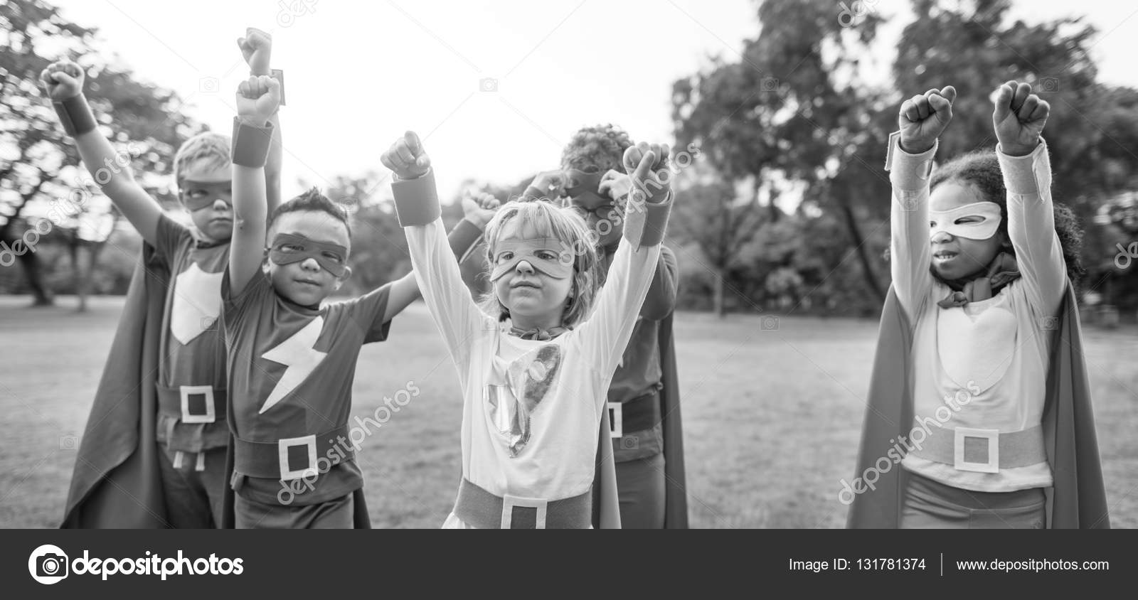 Superhero Kids playing together Stock Photo by ©Rawpixel 131781374