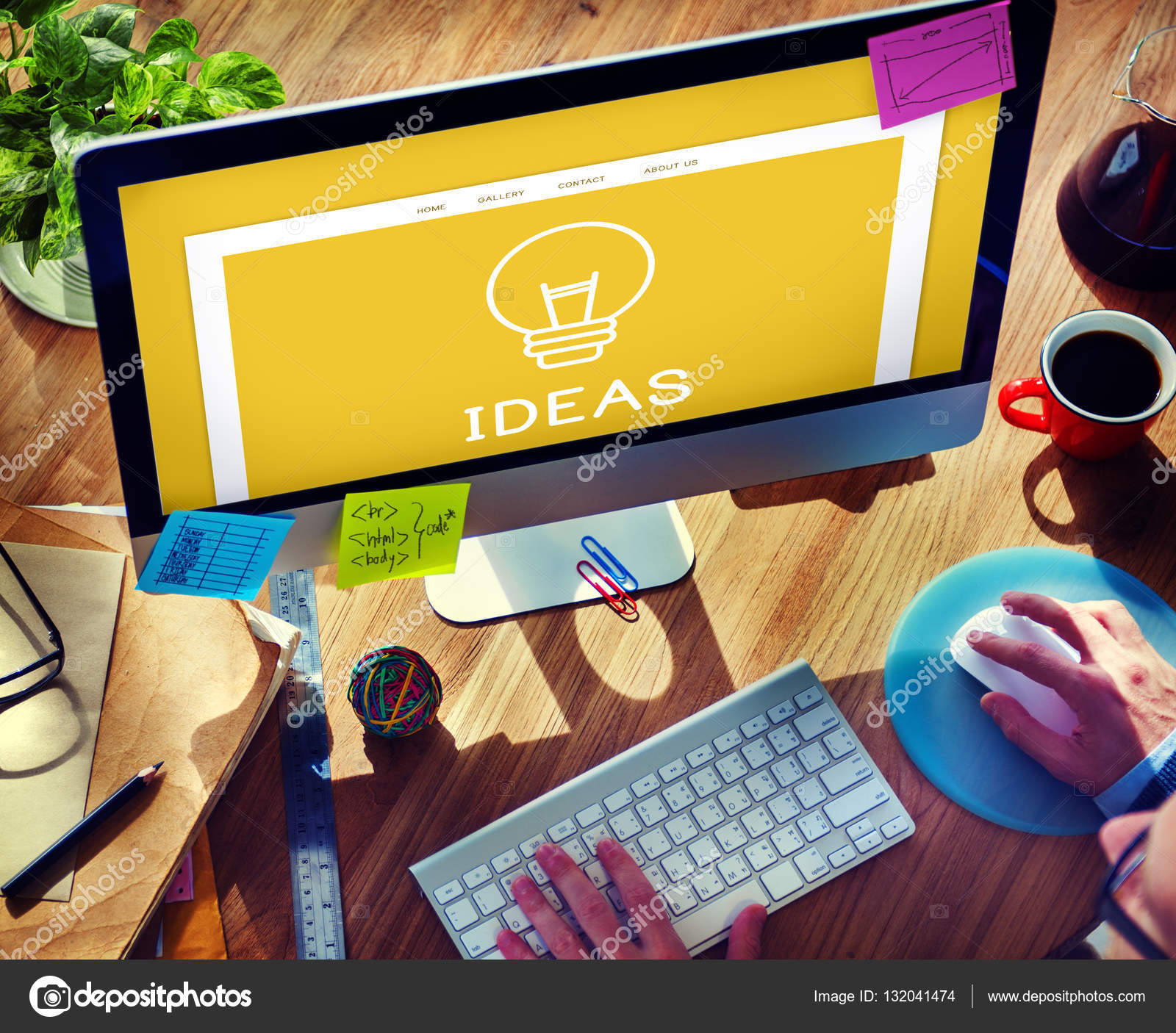 Man using computer — Stock Photo © Rawpixel #132041474