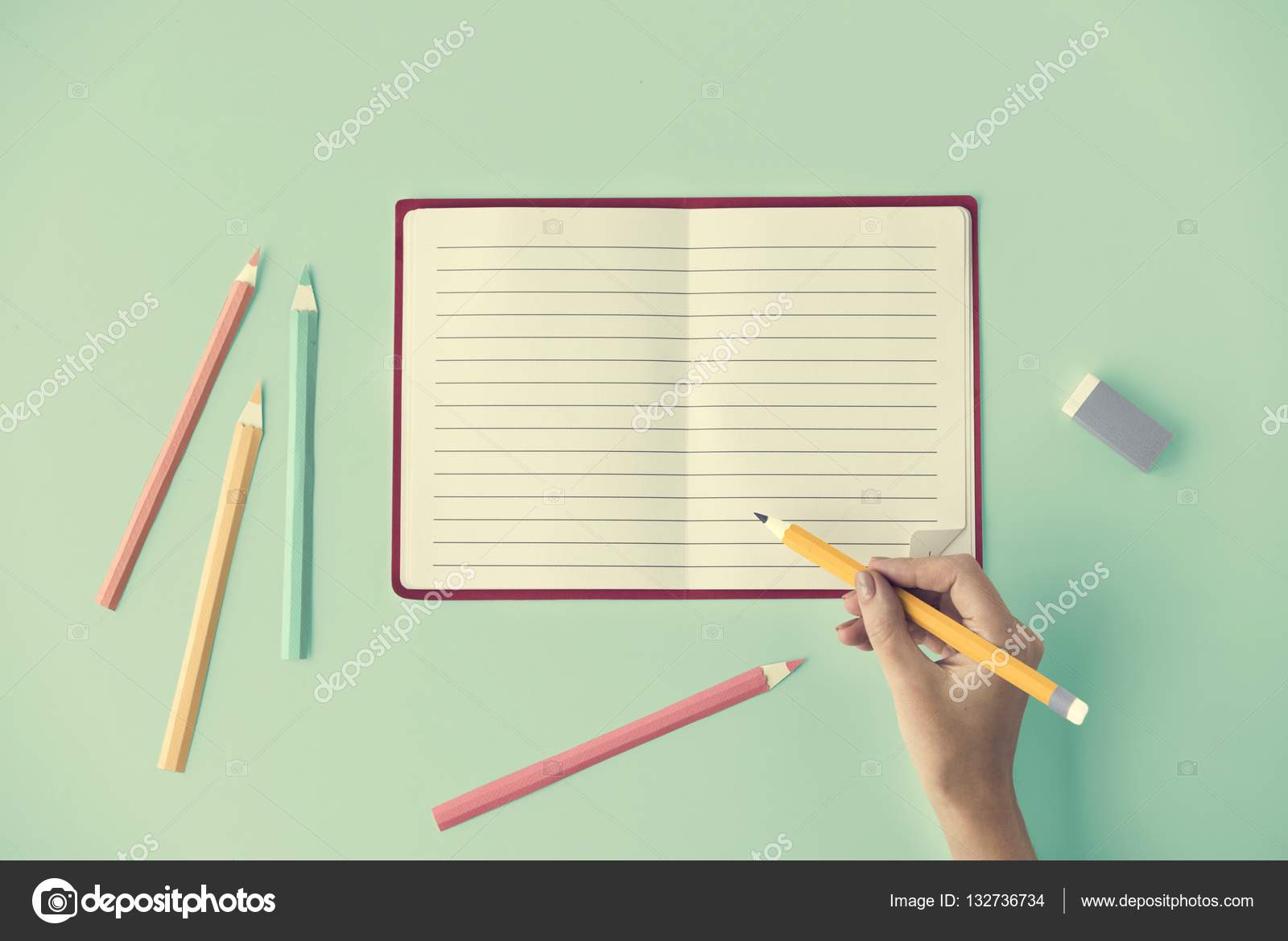 Person drawing in notebook — Stock Photo © Rawpixel #132736734