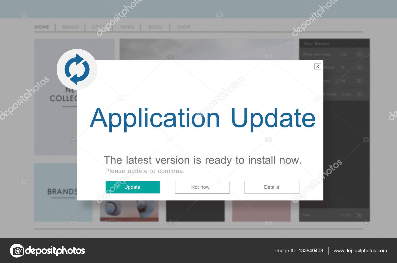 Template with trade Application Update Stock Photo by ©Rawpixel 133840408