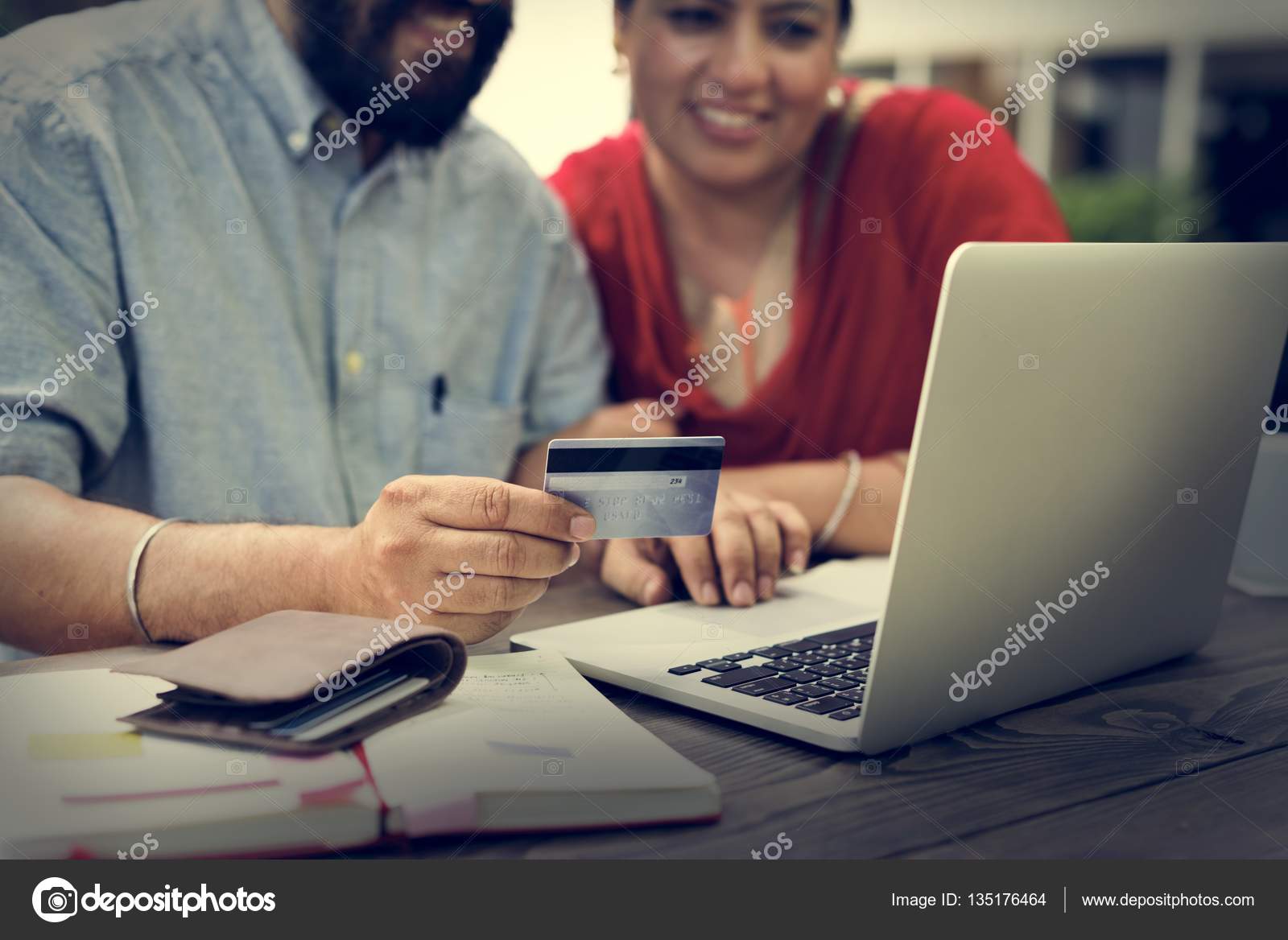 Indian Couple Making Online Payment Stock Photo by ©Rawpixel 135176464