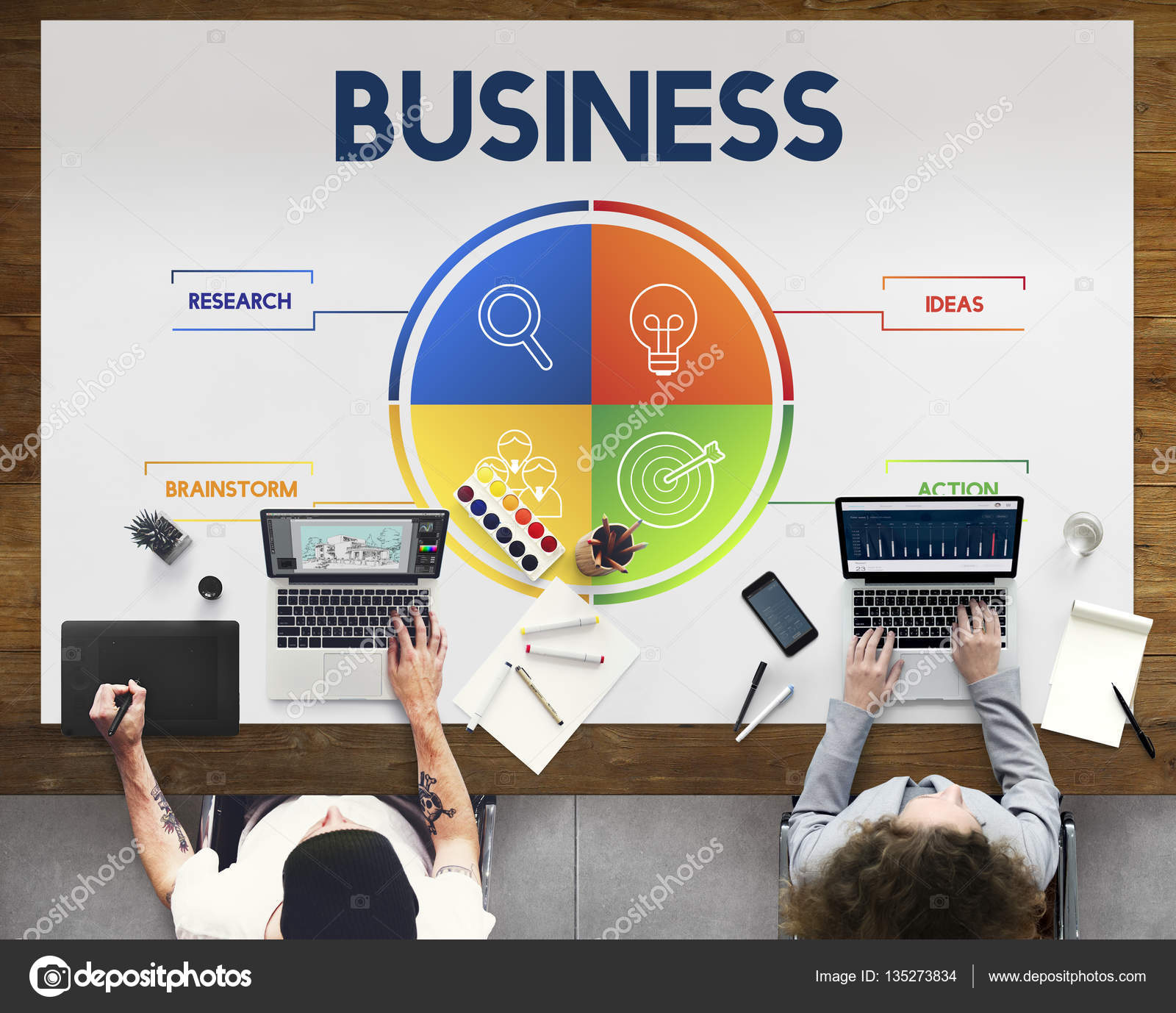 People working with laptops at table — Stock Photo © Rawpixel #135273834